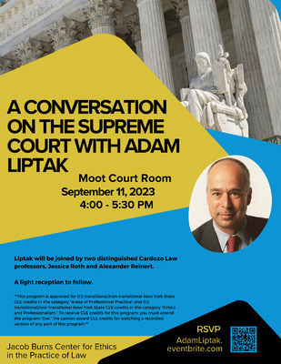 "A Conversation On The Supreme Court With Adam Liptak" by Jacob Burns ...